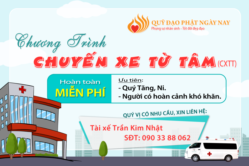 CHƯƠNG TRÌNH “CHUYẾN XE TỪ TÂM” - VẬN CHUYỂN MIỄN PHÍ BỆNH NHÂN, ƯU ...