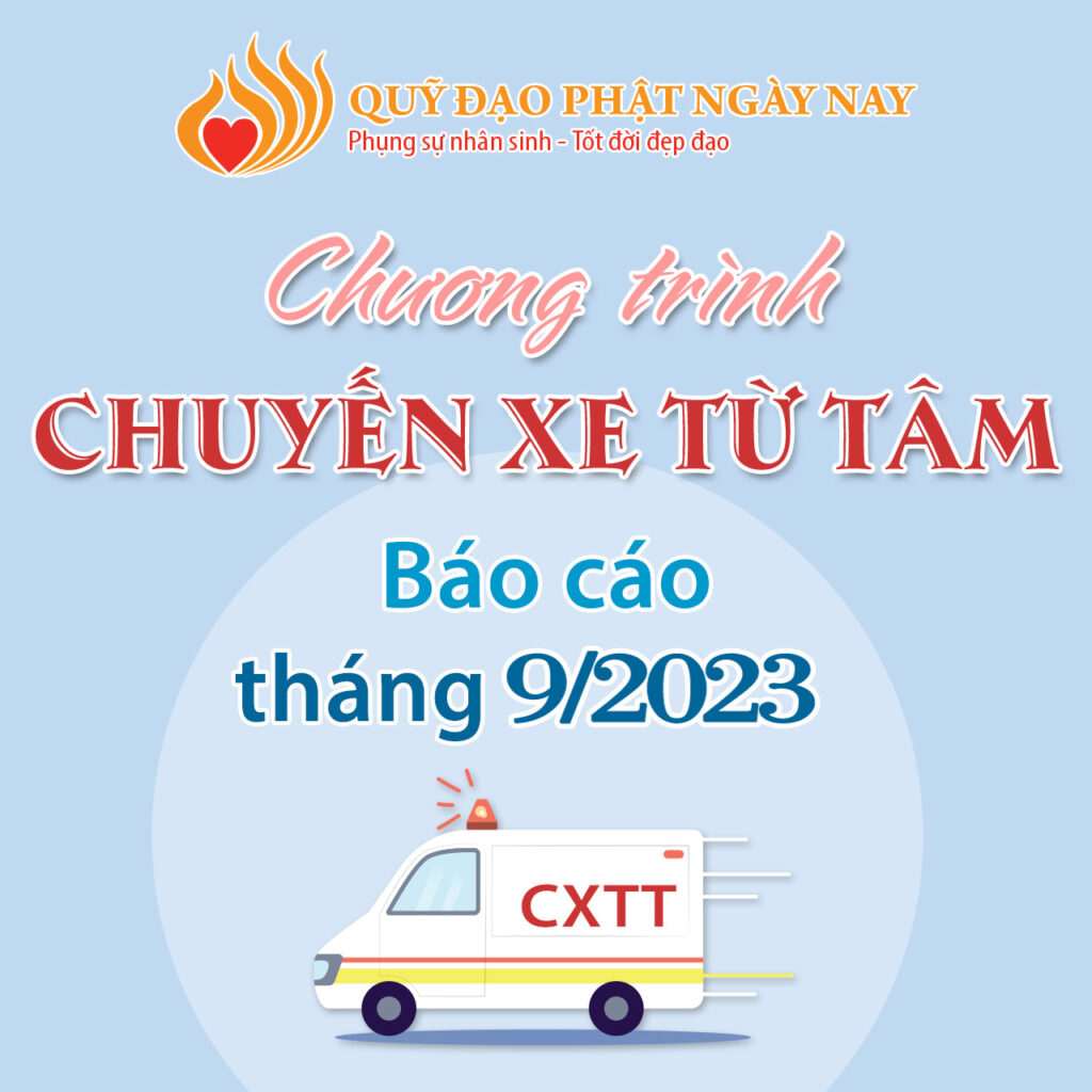 BÁO CÁO CHƯƠNG TRÌNH “CHUYẾN XE TỪ TÂM” (CXTT) THÁNG 09/2023 - Quỹ Đạo ...
